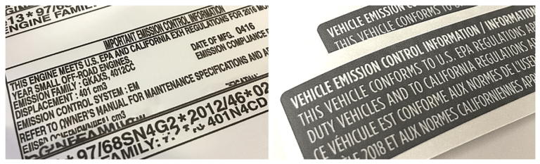 CARB Label - Ensure Your Emissions Label is Compliant with TLP